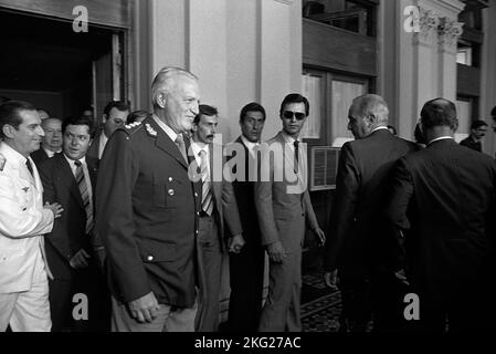 Leopoldo Fortunato Galtieri, defacto President of Argentina, enters ...