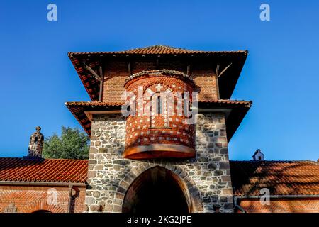 Zica orthodox monastery near Kraljevo, Serbia. Dining hall with ...