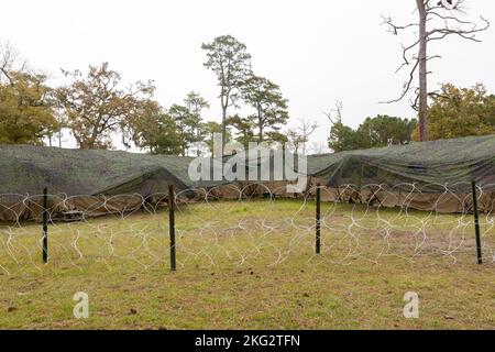 A system of tents was set up for 2nd Marine Logistics Group command ...