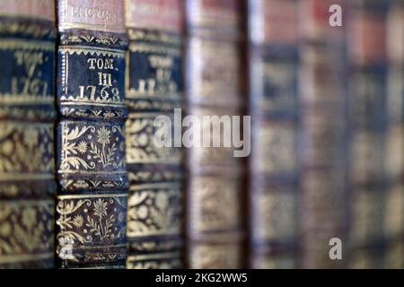 Old Encyclopedia general knowledge books. Library Stock Photo - Alamy
