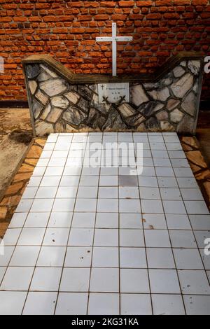 Nyamata Genocide Memorial, Rwanda. The grave of Antonia Locatelli Stock ...