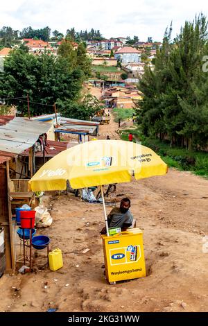 Street with shops in Kigali, Rwanda Stock Photo - Alamy
