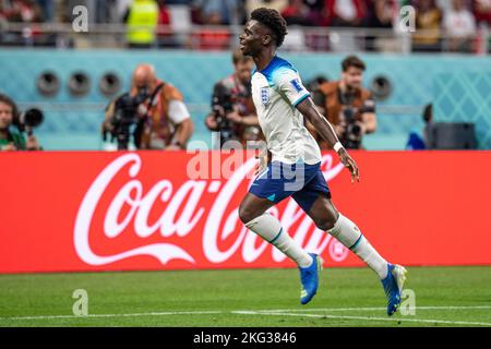 Doha, Catar. 21st Nov, 2022. 0) during the match between England and ...