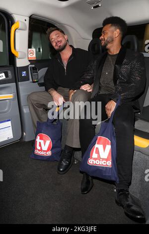 Duncan James and his partner depart the annual TV Choice Awards at ...