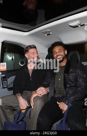 Duncan James and his partner depart the annual TV Choice Awards at ...