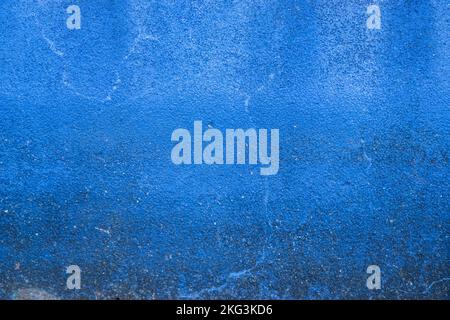 Faded indigo paint cracked wall closeup as blue background Stock Photo ...