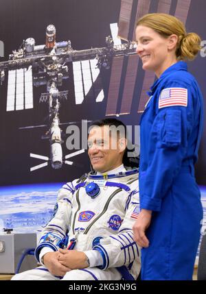 Expedition 68 backup crewmember Loral O'Hara of NASA is seen in ...