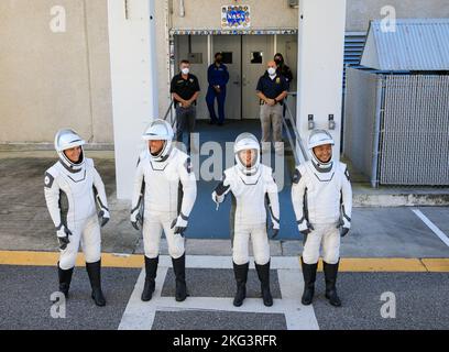 SpaceX Crew-5 Suit-Up & Walkout Rehearsal. JAXA (Japan Aerospace ...