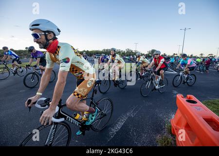 Employees and guests cycled three routes totaling 37 miles during the ...