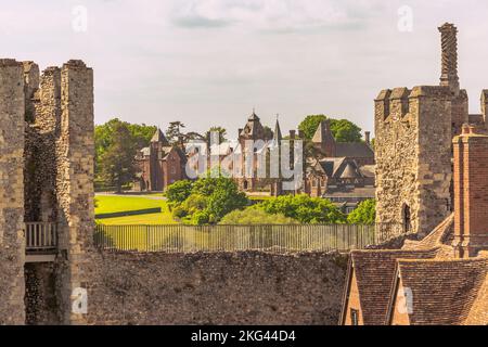 Framlingham - May 22 2022: Medieval Castle of Framlingham, England ...