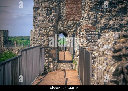 Framlingham - May 22 2022: Medieval Castle of Framlingham, England ...