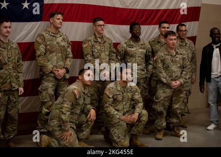 Soldiers assigned to Headquarters and Headquarters Battalion, XVIII ...