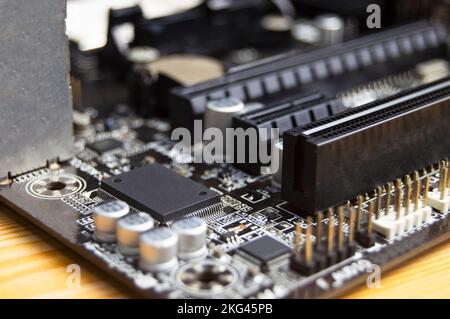 top view of motherboard, computer motherboard, artificial intelligence ...