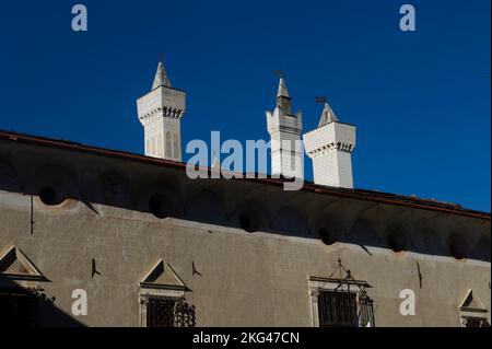 Europe, Italy, Lombardy, Teglio, Valtellina, Palazzo Besta, museo ...