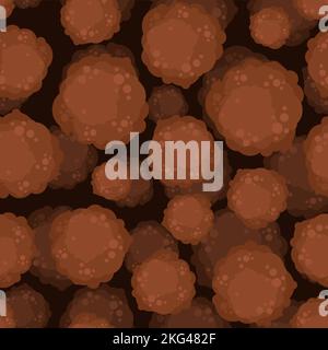 Meatball pattern seamless. ball of meat background. Vector texture ...
