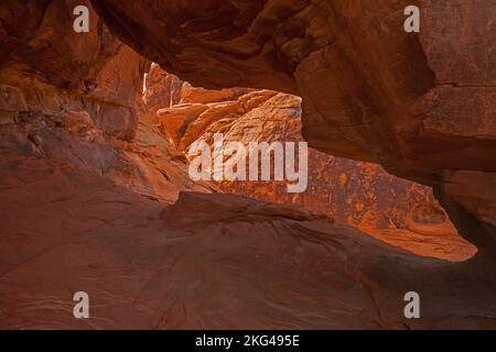 Interesting rock formations in the Valley of Fire State Park. Nevada ...