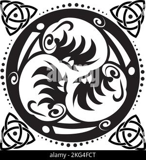 Celtic triskelion symbol vector design with Triquetra Stock Vector ...