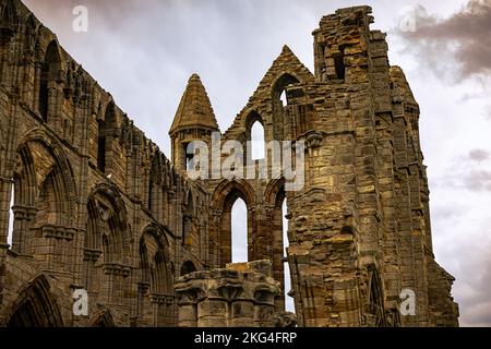 Whitby - May 23 2022: Gothic Abbey of Whitby, England Stock Photo - Alamy