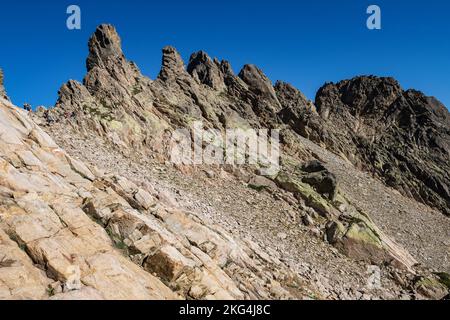 Mountains between Bocca alle Porte and Petra Piana, GR20, Corsica ...
