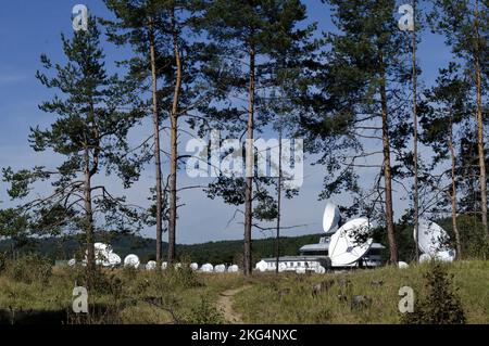 Plana Earth Satellite Station or Geodetic Observatory, against the ...