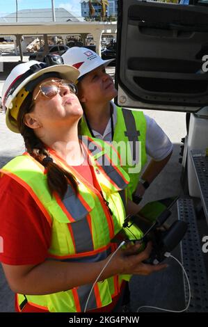 Molly Holt, USACE infrastructure team civil engineer for Hurricane Ian ...