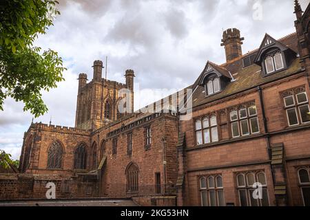 Chester - May 25 2022: Medieval town of Chester, England Stock Photo ...