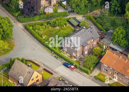 Aerial view, residential building Kleistraße, Heessen, Hamm, Ruhr area ...