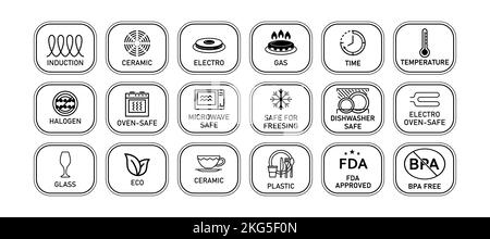 Not microwave safe symbol. For packaging or labeling, the suitability ...