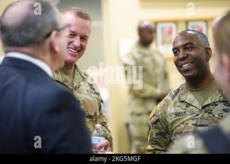 Maj. Gen. Bob D. Harter looks on during his assumption of command ...