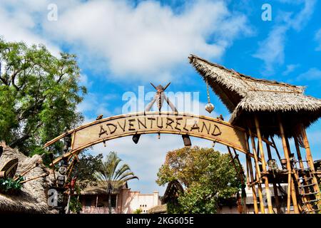 Adventureland Park Entrance. Walt Disney's Magic Kingdom, Orlando ...
