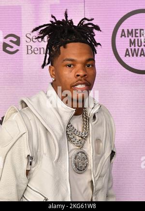 Lil Baby attends the 2022 American Music Awards at Microsoft Theater on ...