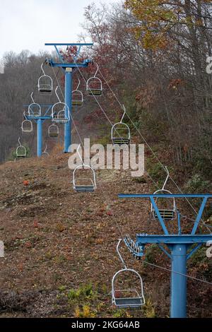 The ski lift from Ober Gatlinburg, Tennessee Stock Photo - Alamy