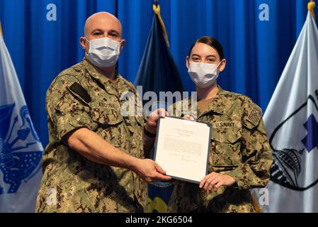 Hospital Corpsman 2nd Class Elizabeth Macdowell receives a Letter of ...
