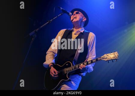 Leigh Heggarty, guitarist and singer with the British punk rock band ...