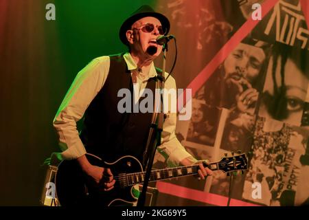 Leigh Heggarty, guitarist and singer with the British punk rock band ...