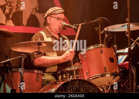David Ruffy, drummer and founding member of British punk rock band Ruts ...