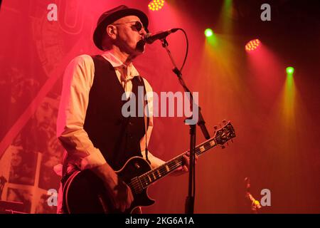 Leigh Heggarty, guitarist and singer with the British punk rock band ...