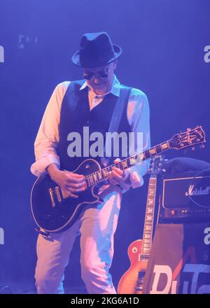 Leigh Heggarty, guitarist and singer with the British punk rock band ...