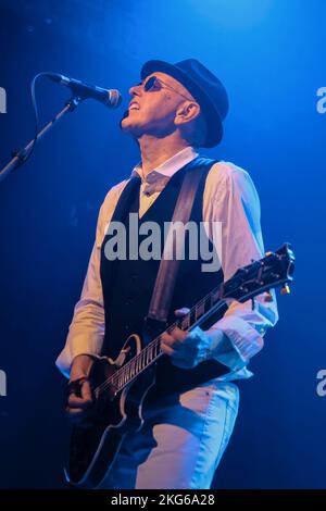 Leigh Heggarty, guitarist and singer with the British punk rock band ...