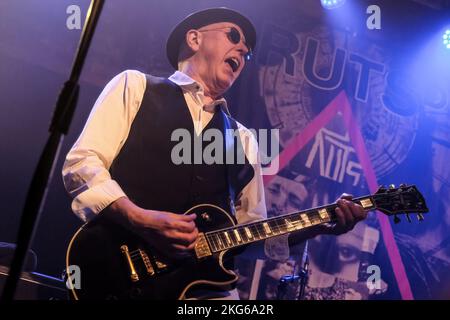 Leigh Heggarty, guitarist and singer with the British punk rock band ...