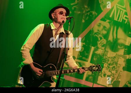 Leigh Heggarty, guitarist and singer with the British punk rock band ...