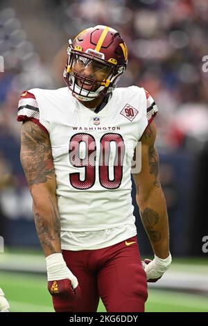 Washington Commanders defensive end Montez Sweat (90) runs during an ...