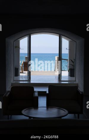 interior of a luxury apartment with sea view Stock Photo - Alamy
