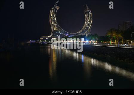 Qatar doha lusail moon looklike building Stock Photo - Alamy