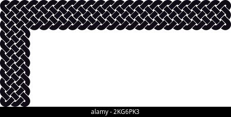 L-shaped border made with Celtic knots to use in designs for St ...