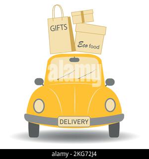 delivery boxes street Stock Vector Image & Art - Alamy