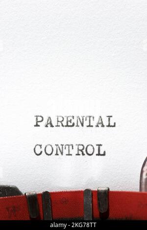 Explicit content text written with a typewriter Stock Photo - Alamy