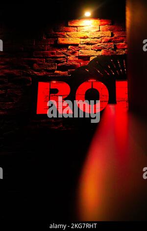 Night club dance floor and seating, interior design Stock Photo - Alamy