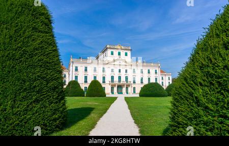 Fertod, Hungary - 7 October, 2022: view of the Esterhazy Palace or ...