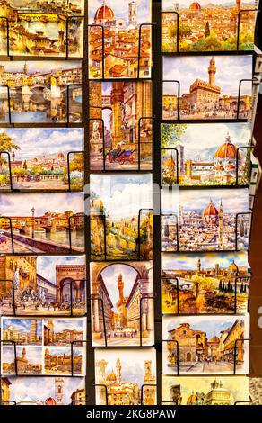 Florence Italy. Fridge magnet souvenir of Italian statues Venus de Milo ...